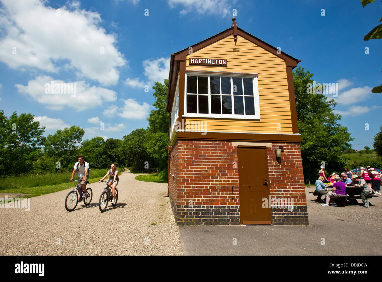 The Tissington Bike Cycle Trail in Derbyshire that runs from Ashbourne ...