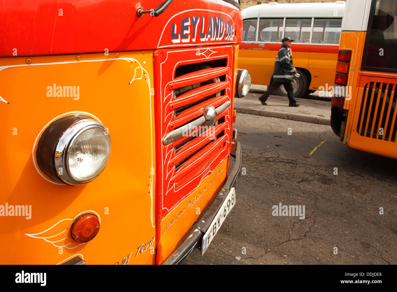 Valletta bus station, Malta Stock Photo - Alamy