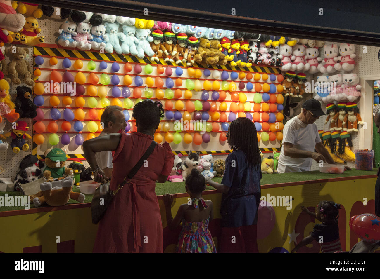Pop a balloon and win a prize. Arcade, Coney Island, Brooklyn, NY Stock ...