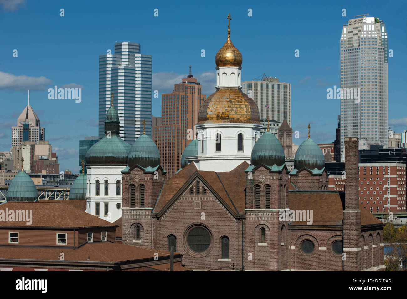 SAINT JOHN THE BAPTIST UKRAINIAN CHURCH SOUTH SIDE PITTSBURGH SKYLINE ...