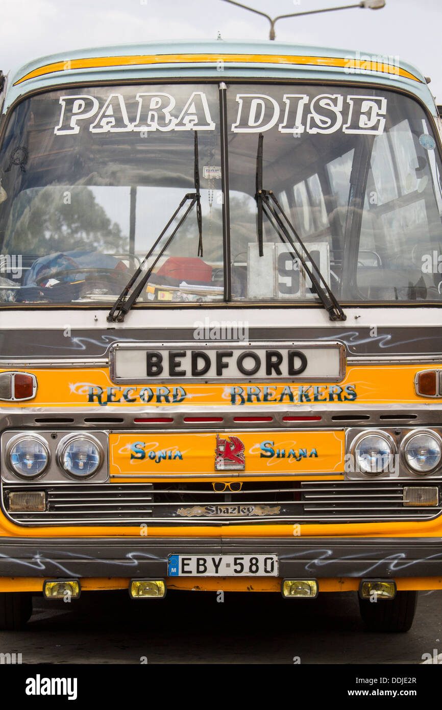 Valletta bus station, Malta Stock Photo - Alamy