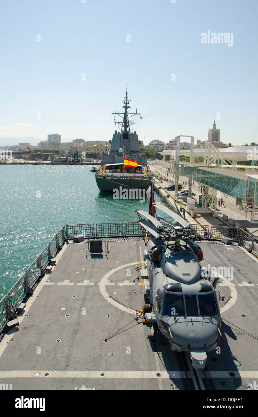 Sikorsky Seahawk navy helicopter on landing platform of turkish navy ...