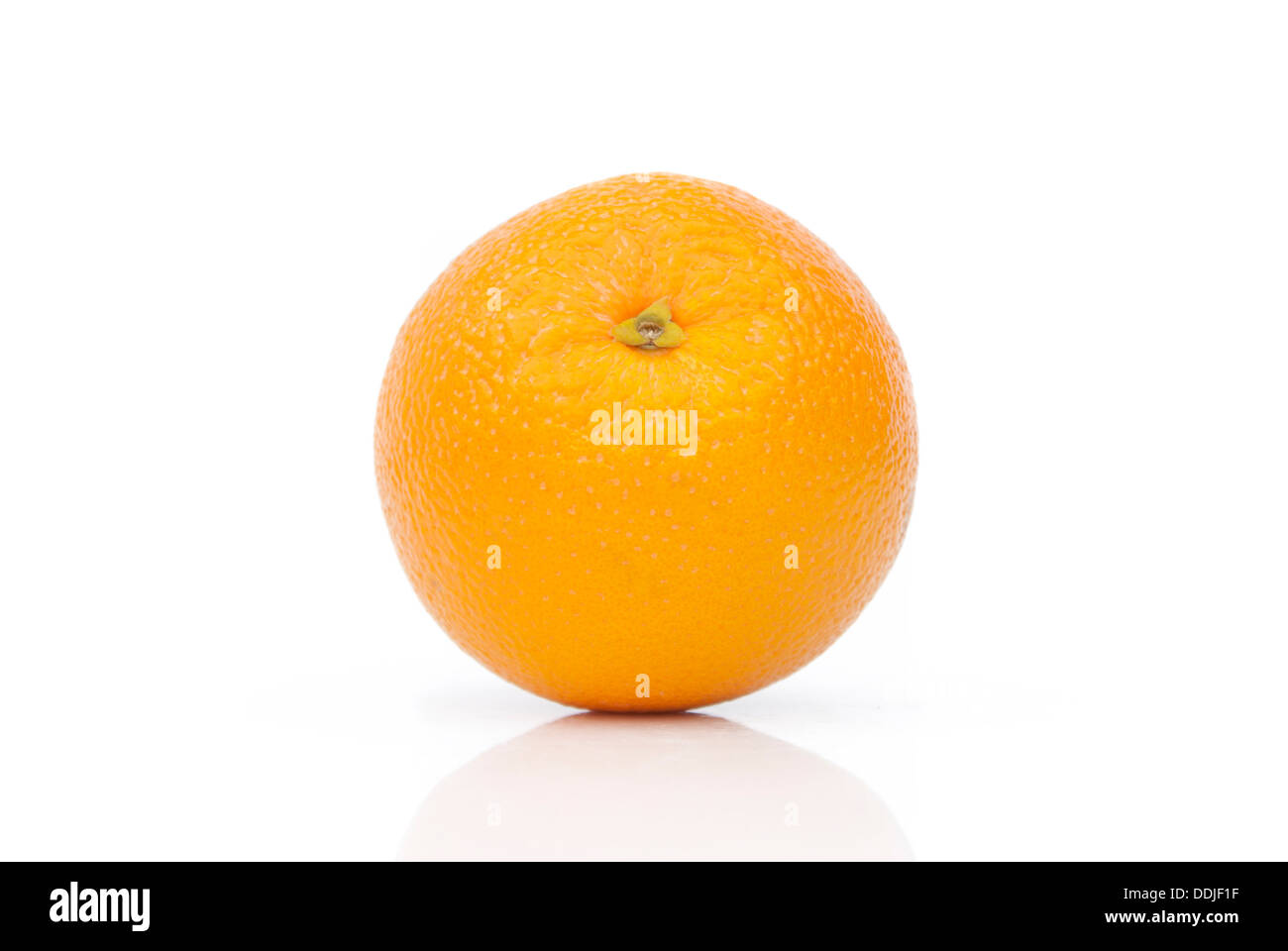 Orange on white background Stock Photo - Alamy