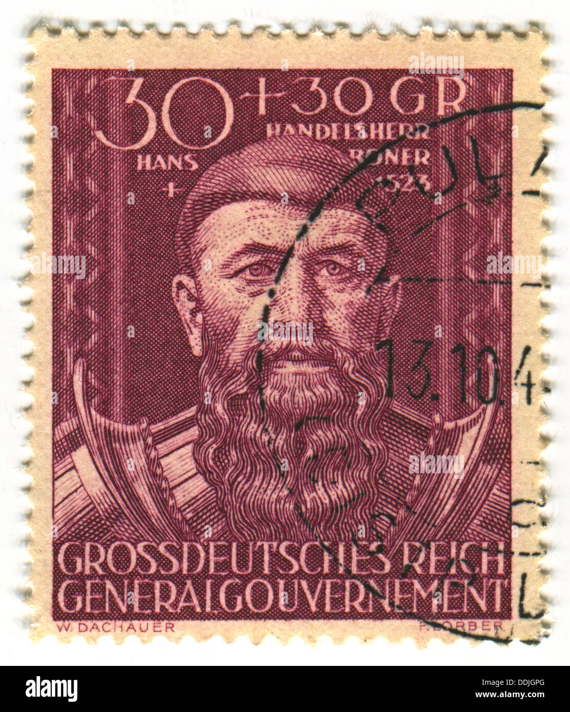 Old Postage Stamp Stock Photo - Alamy