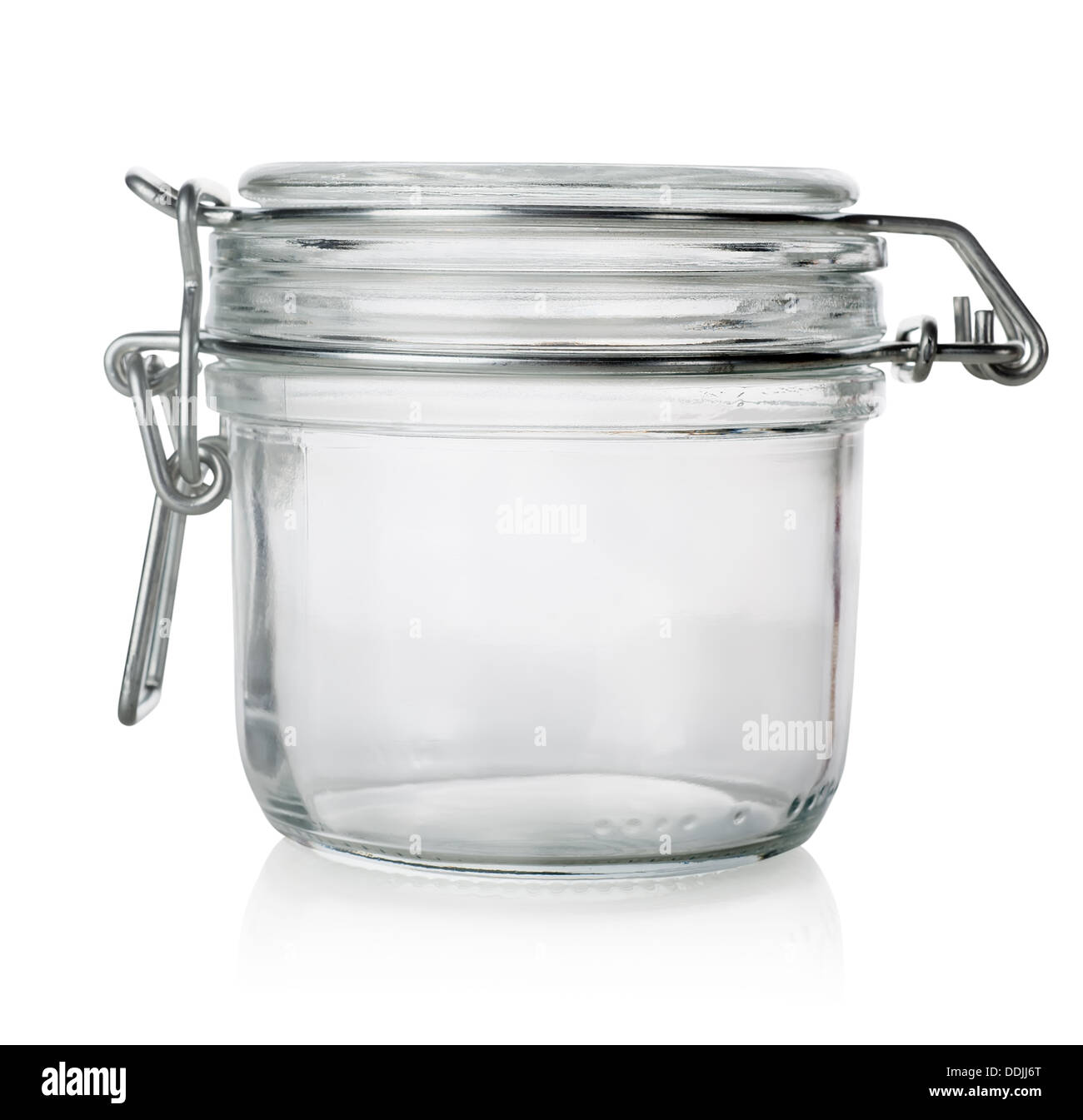 Glass jar isolated on a white background Stock Photo - Alamy