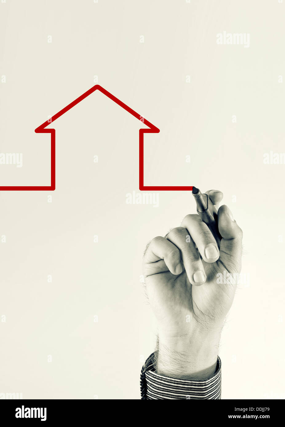 House line drawing hi-res stock photography and images - Alamy