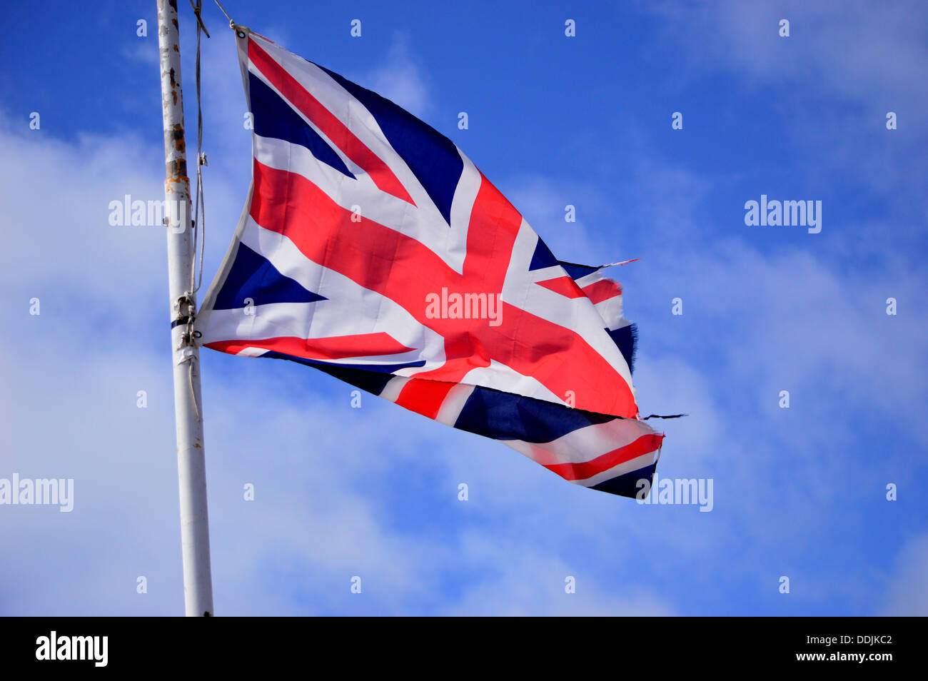 Union Flag of Great Britain - England, Ireland, Scotland, Wales, shown ...