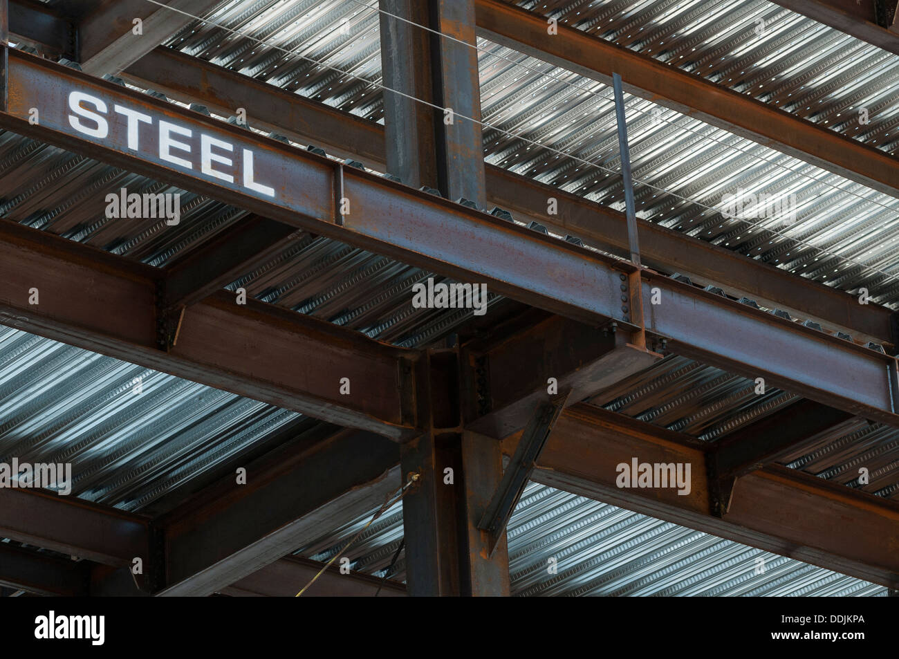 Steel Substructure of a new high rise building Stock Photo - Alamy
