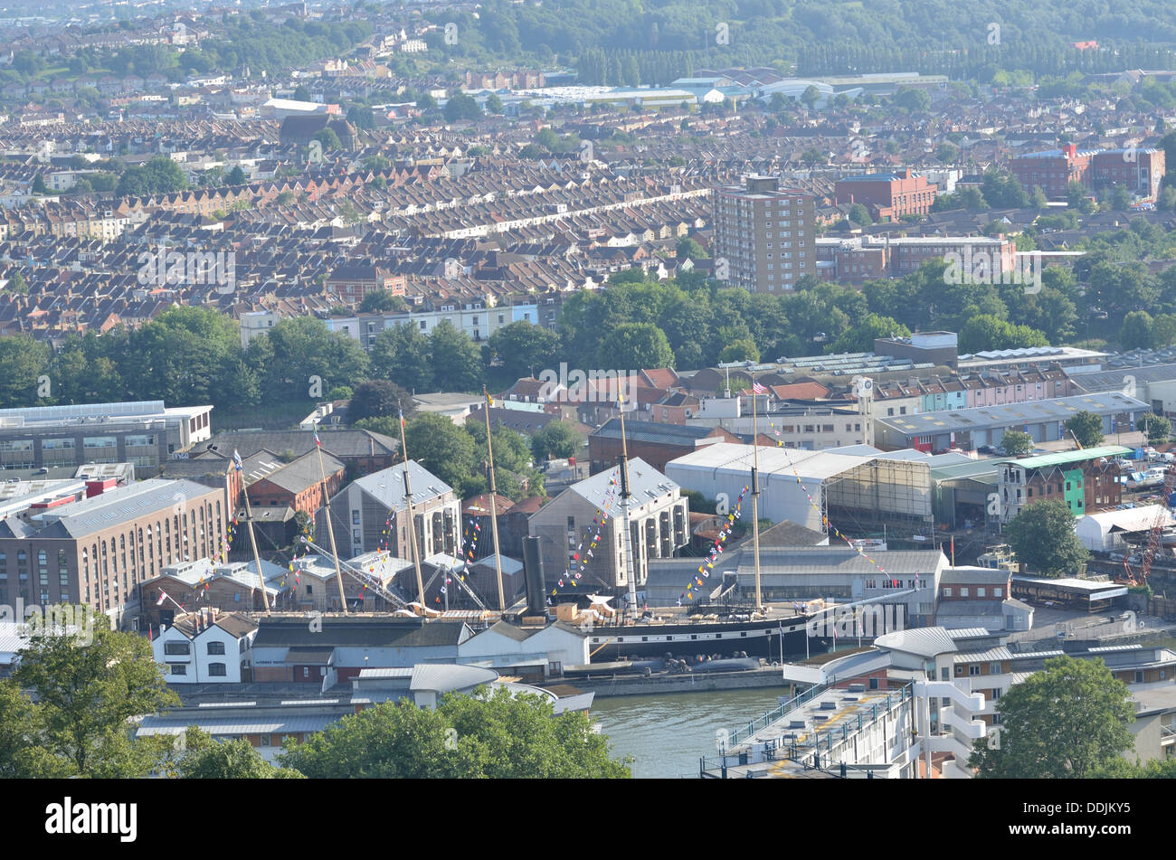 Aerial view Bristol England UK Stock Photo - Alamy