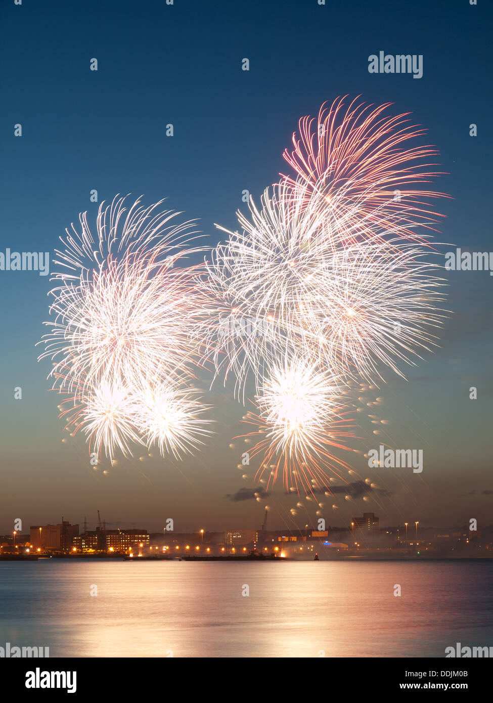 Firework display for the cruise ship Royal Princess on her naming ...