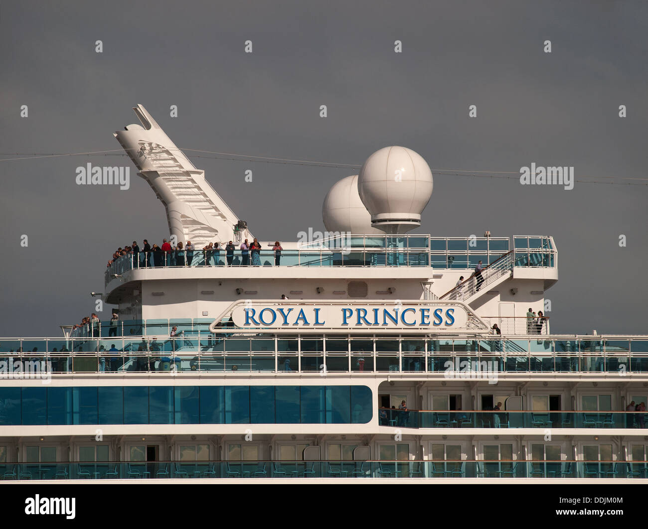 Cruise ship Royal Princess leaving Southampton Hampshire England UK ...