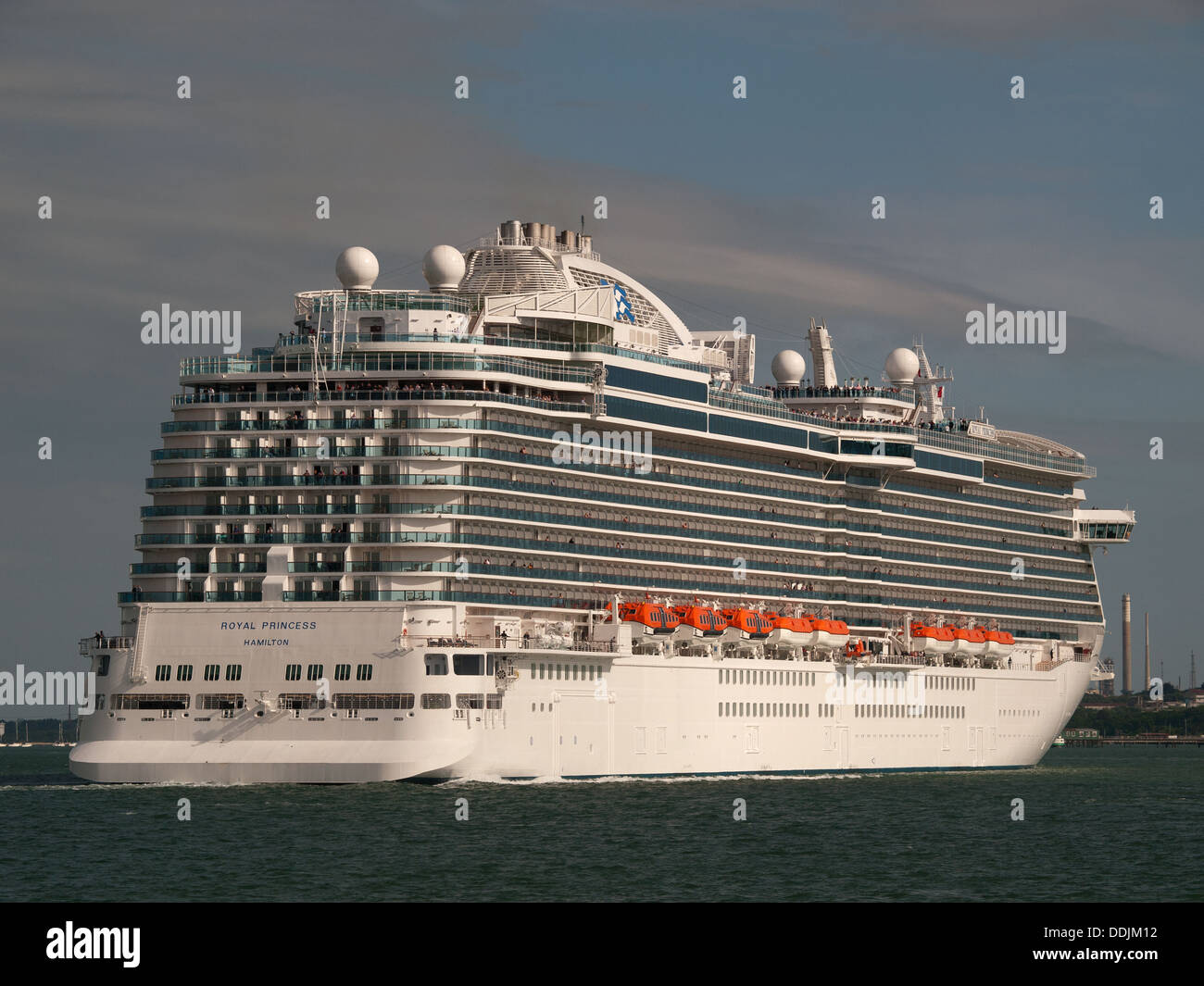 Cruise ship Royal Princess leaving Southampton Hampshire England UK ...