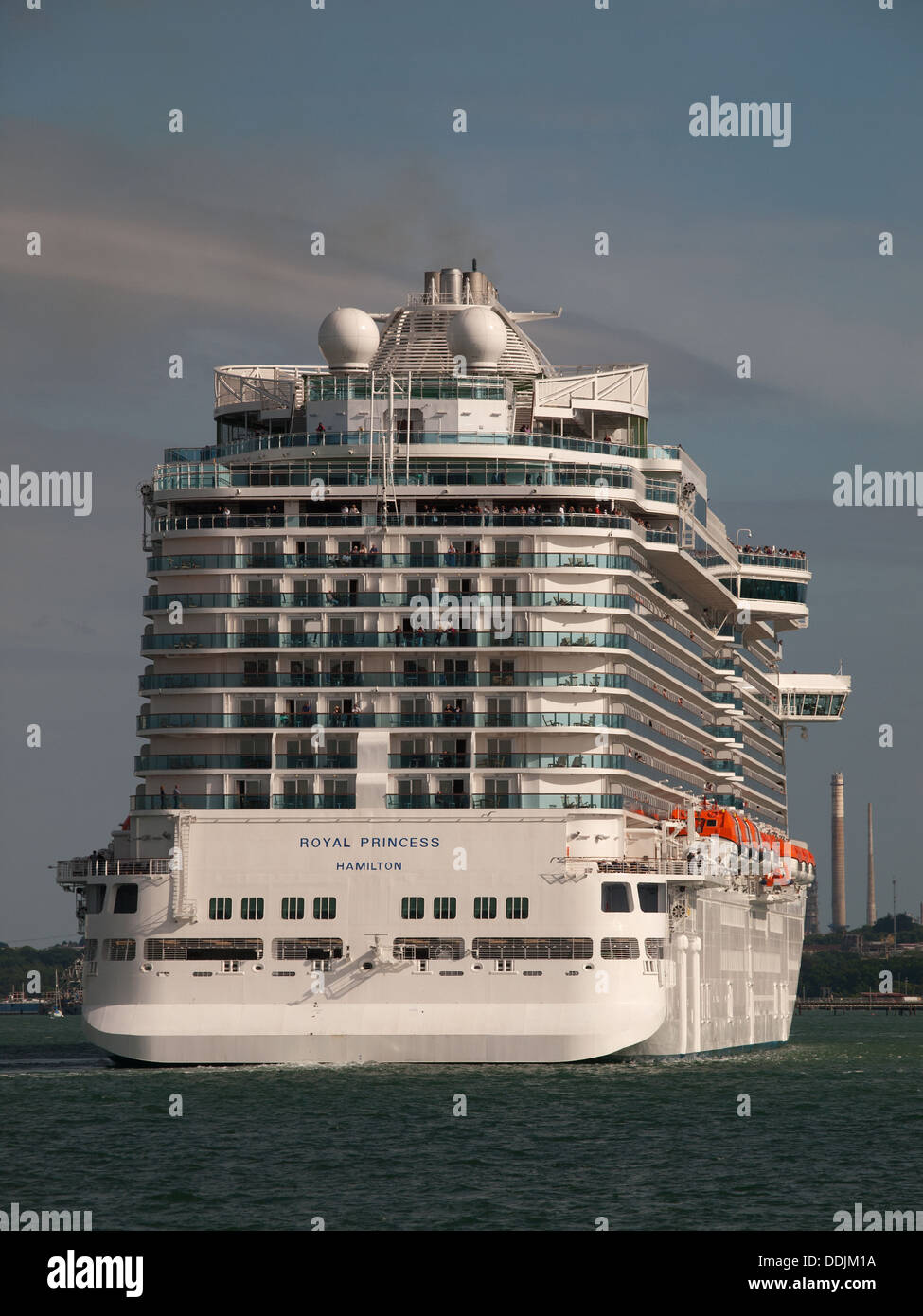 Cruise ship Royal Princess leaving Southampton Hampshire England UK ...