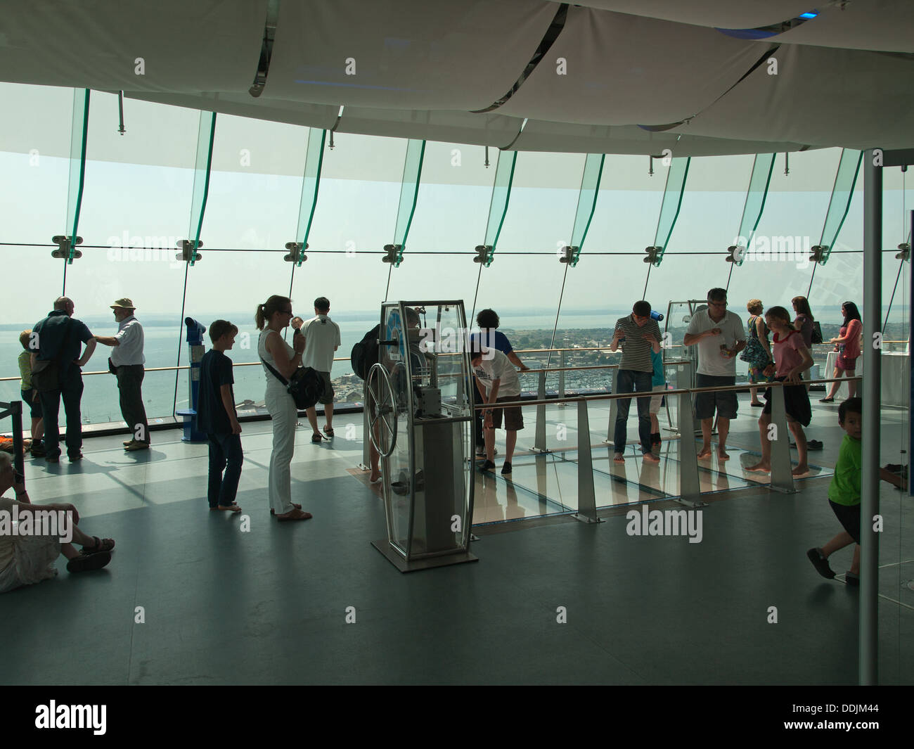 Viewing floor of the Spinnaker Tower Portsmouth Hampshire England UK ...