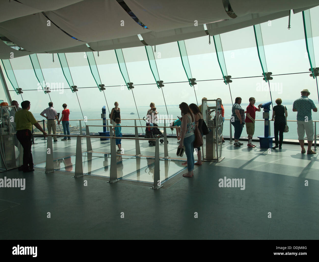 Viewing floor of the Spinnaker Tower Portsmouth Hampshire England UK ...