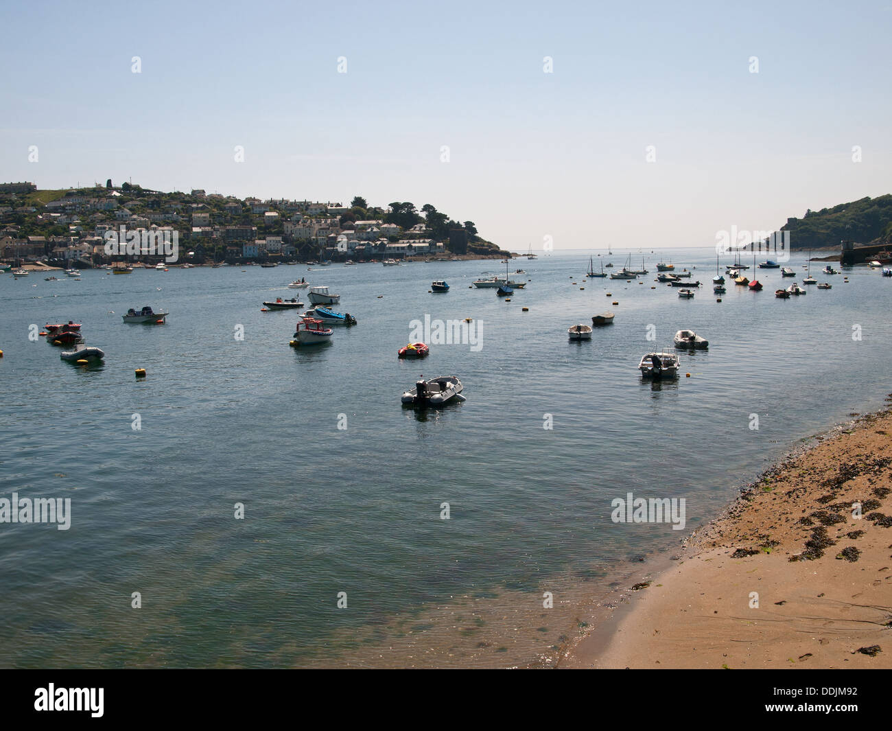 Fowey River Estuary Cornwall England UK Stock Photo - Alamy