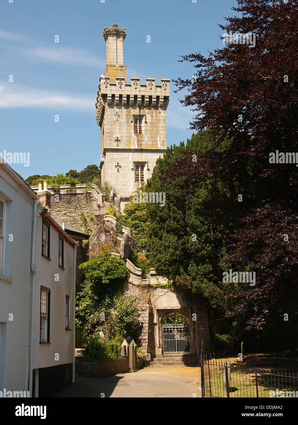 Tower place house fowey cornwall hi-res stock photography and images ...