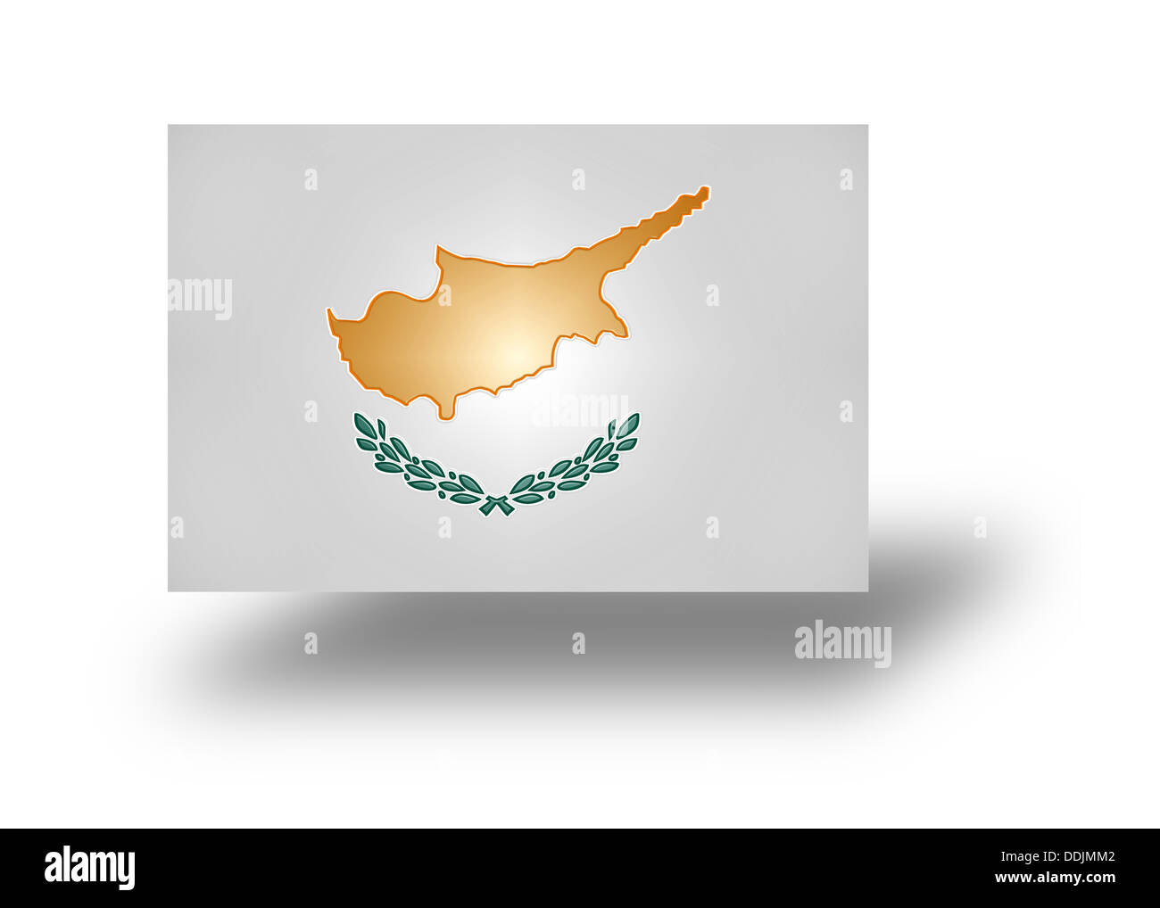 Cyprus map flag cypriot Cut Out Stock Images & Pictures - Alamy