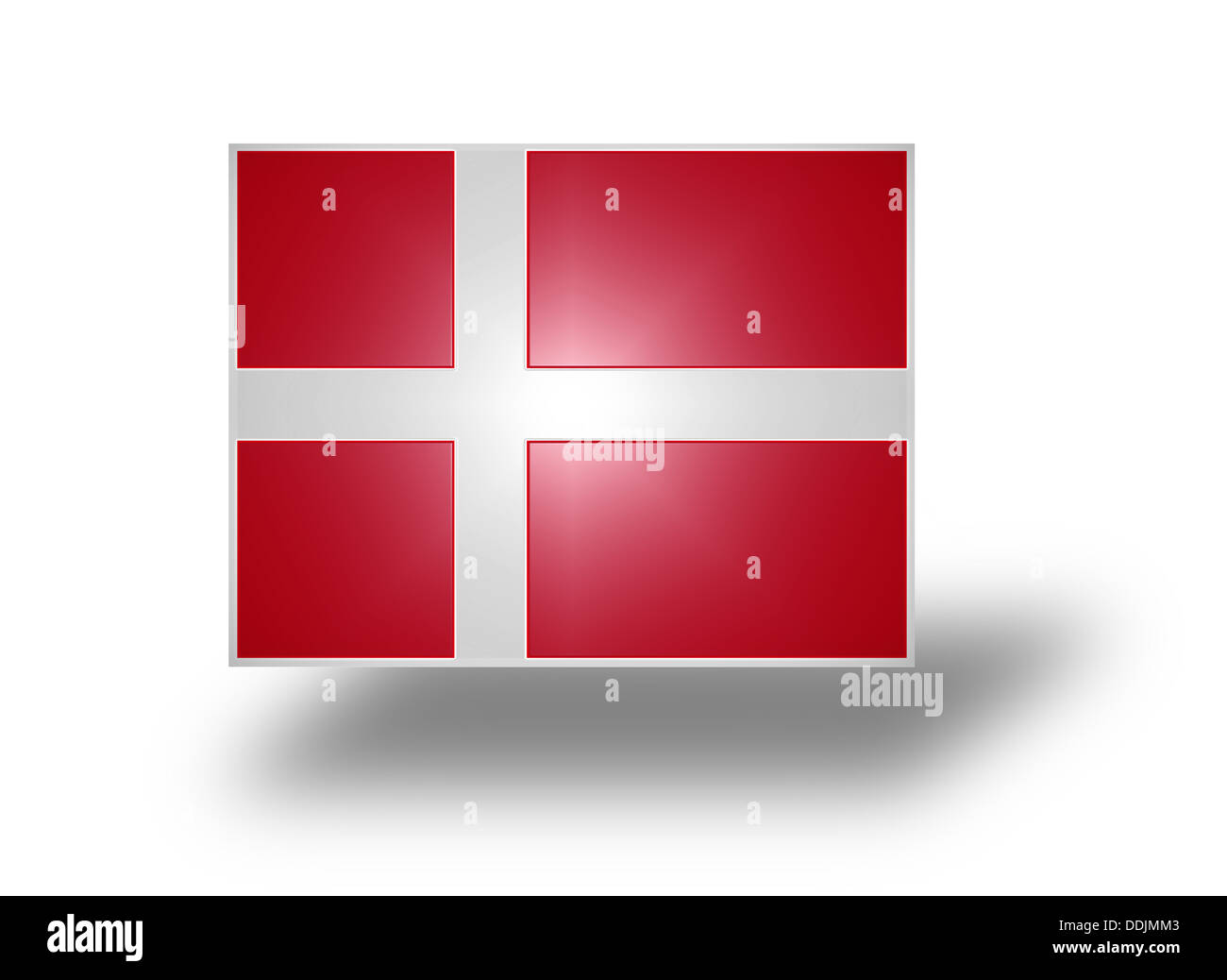 Flag of Denmark (stylized I Stock Photo - Alamy