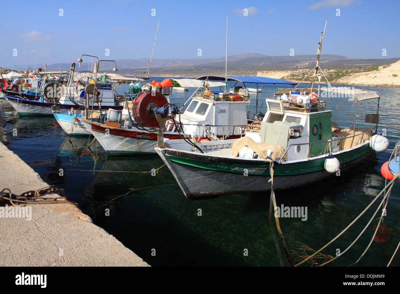 Cyprus fishing boats boat hi-res stock photography and images - Alamy
