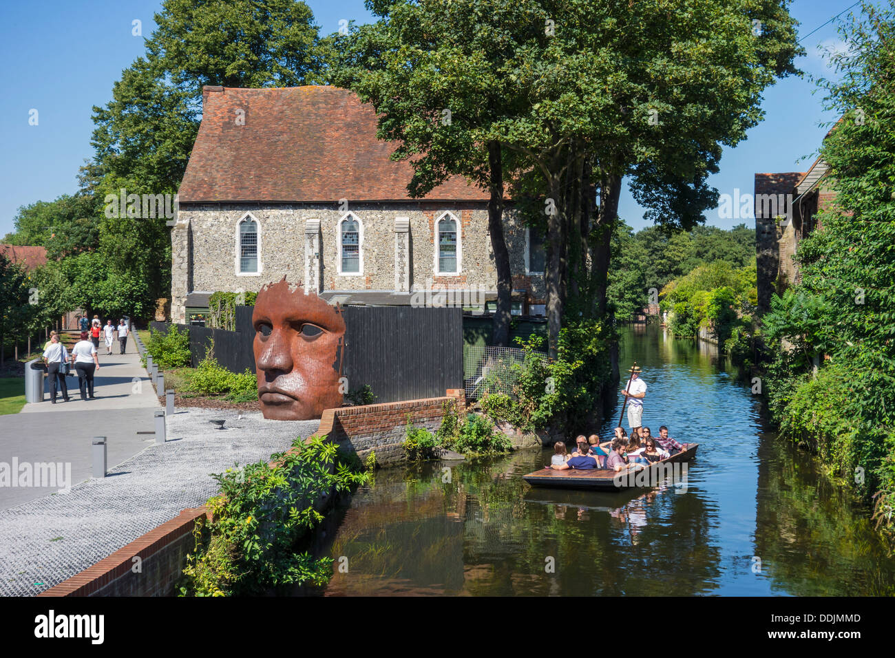 River Trip Tour Stour Canterbury Blackfriars Monastery Stock Photo - Alamy