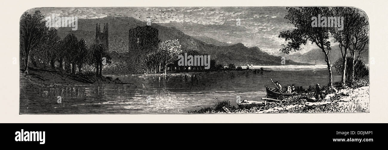 Templemichael Church and Castle, IRELAND Stock Photo - Alamy