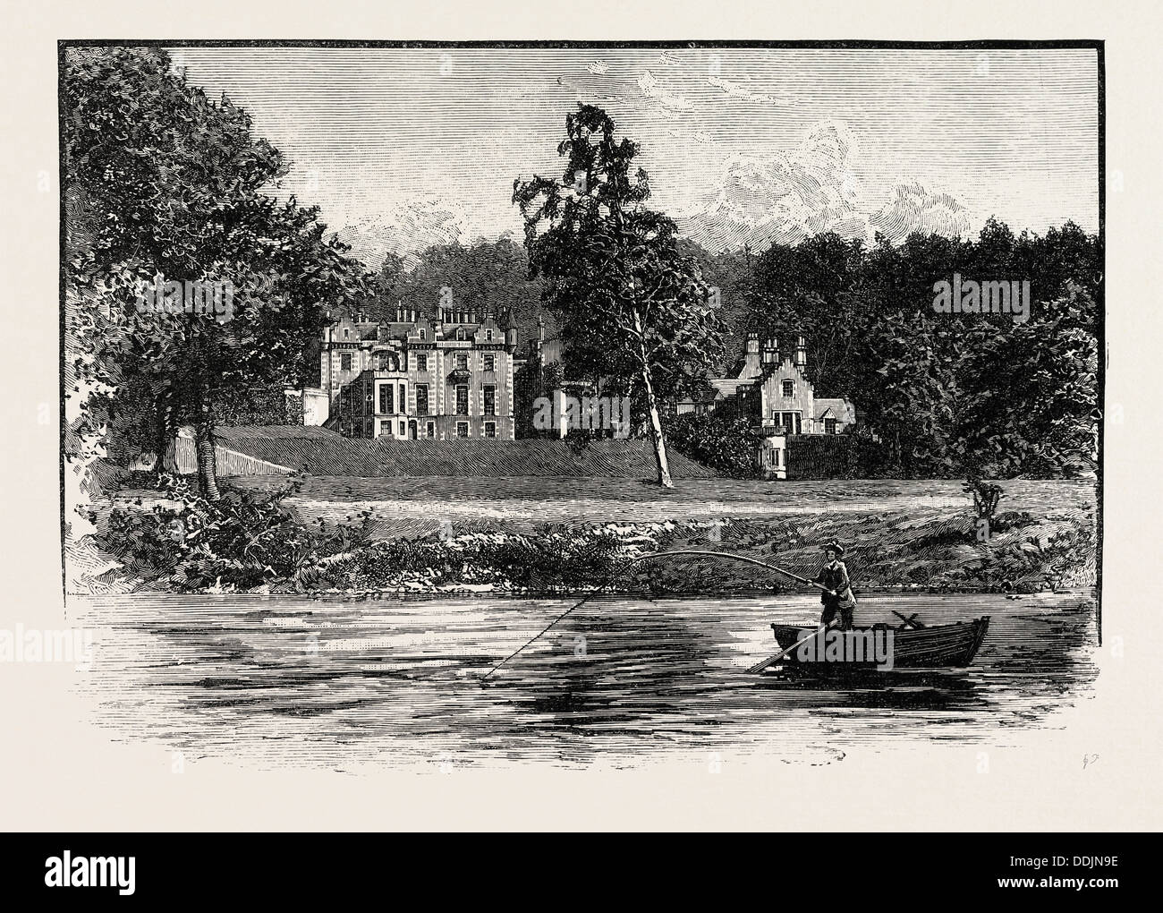 ABBOTSFORD, UK. Abbotsford House, home of Scottish novelist Sir Walter ...