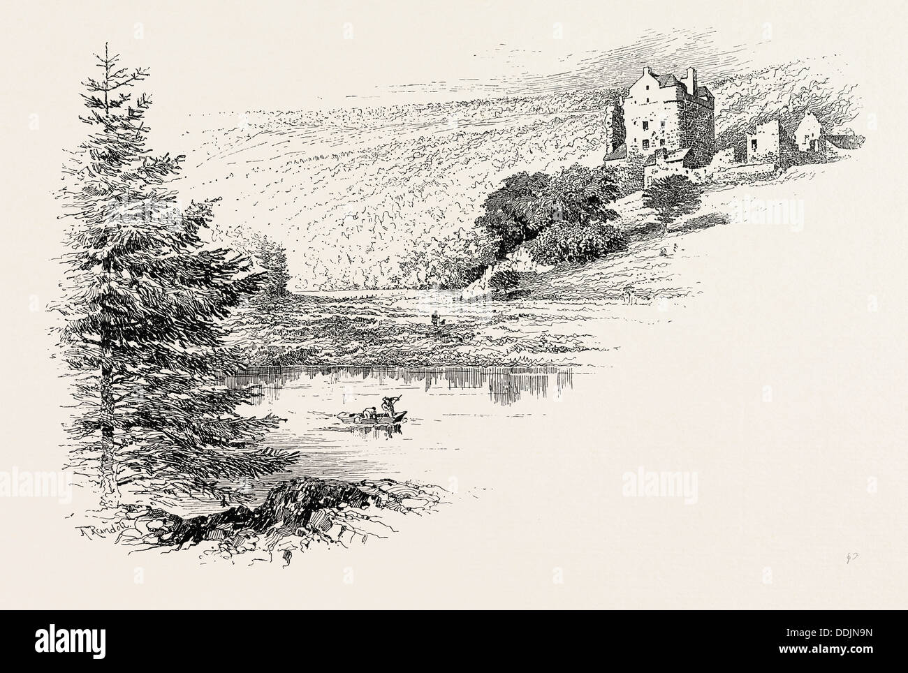 Neidpath Castle is an L-plan rubble-built tower house, overlooking the ...