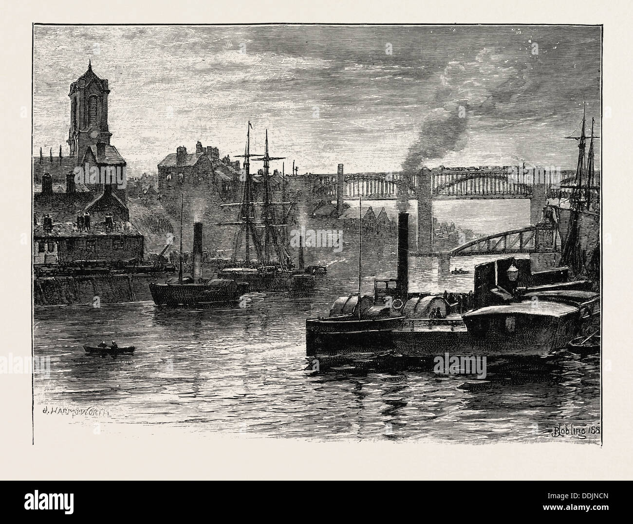 THE HIGH-LEVEL BRIDGE AND GATESHEAD, UK. Gateshead is a town in Tyne ...