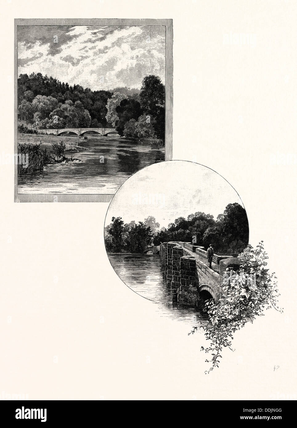 WOLSELEY BRIDGE (LEFT), SHUGBOROUGH (RIGHT), UK. Shugborough is a ...