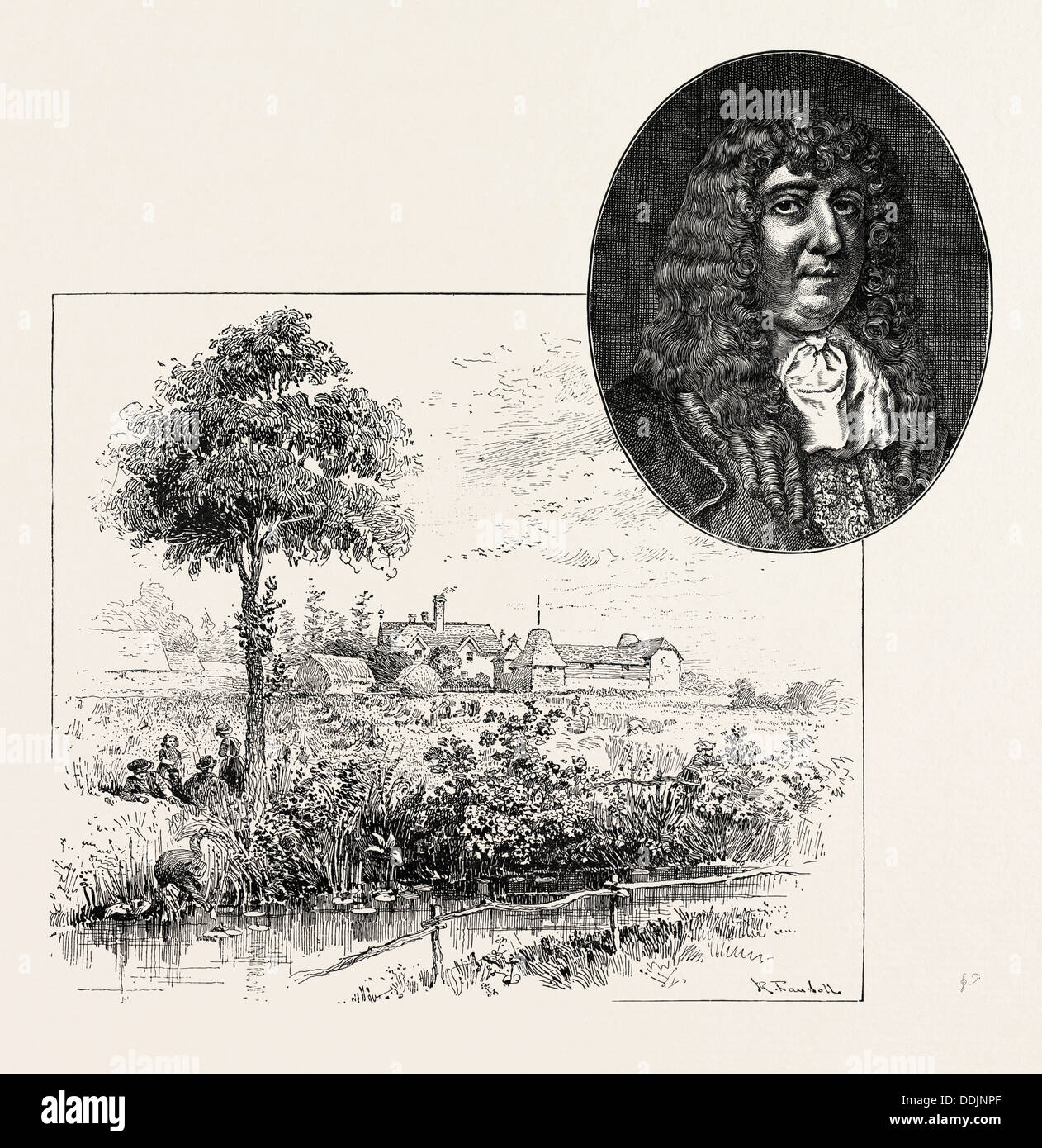 CADHAM HALL AND THE PORTRAIT OF SAMUEL BUTLER, UK Stock Photo - Alamy