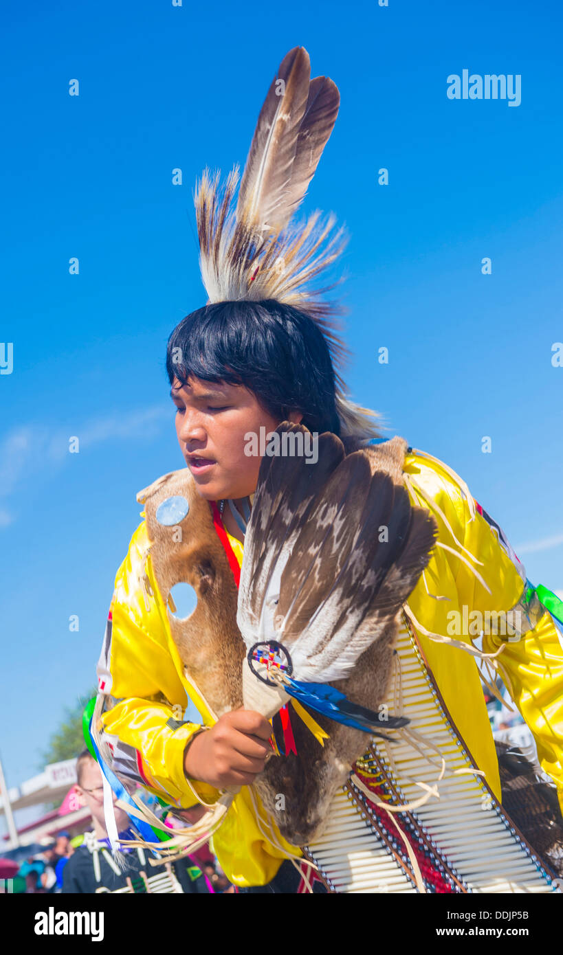Native Americans with traditional costume participate at the 92 annual ...