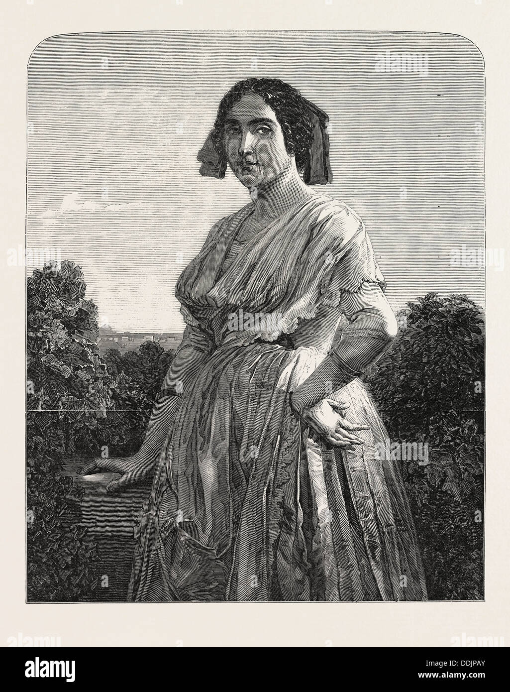 ROMAN COUNTRY GIRL. FROM A PAINTING BY RIEDEL Stock Photo - Alamy