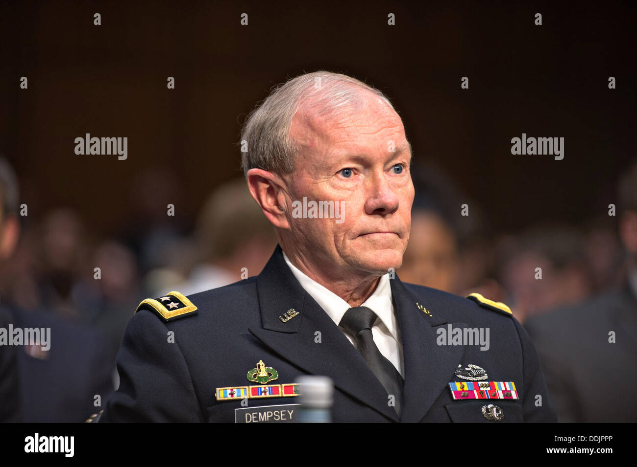 US Chairman of the Joint Chiefs General Martin Dempsey during a hearing ...