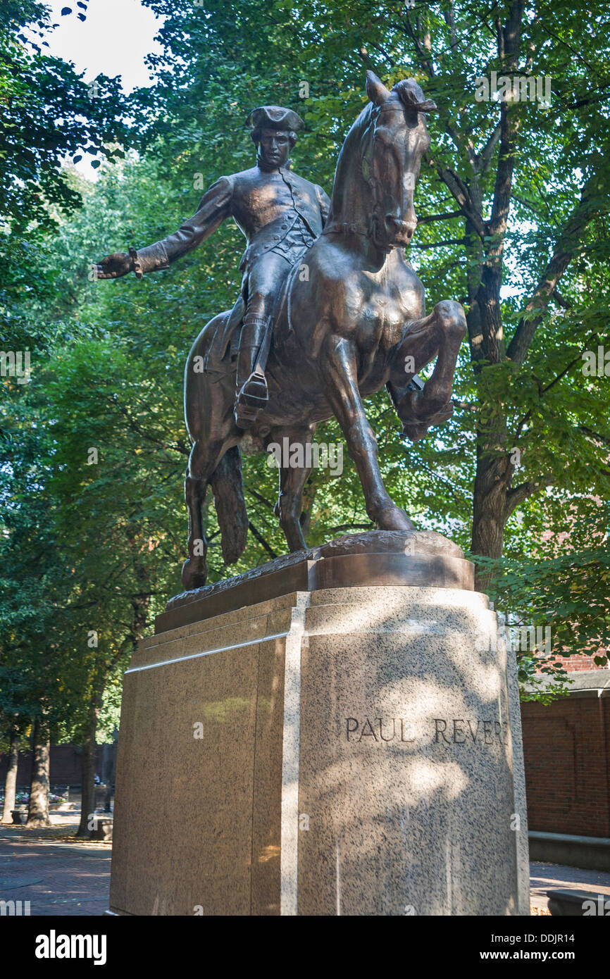 Paul Revere On A Horse Statue