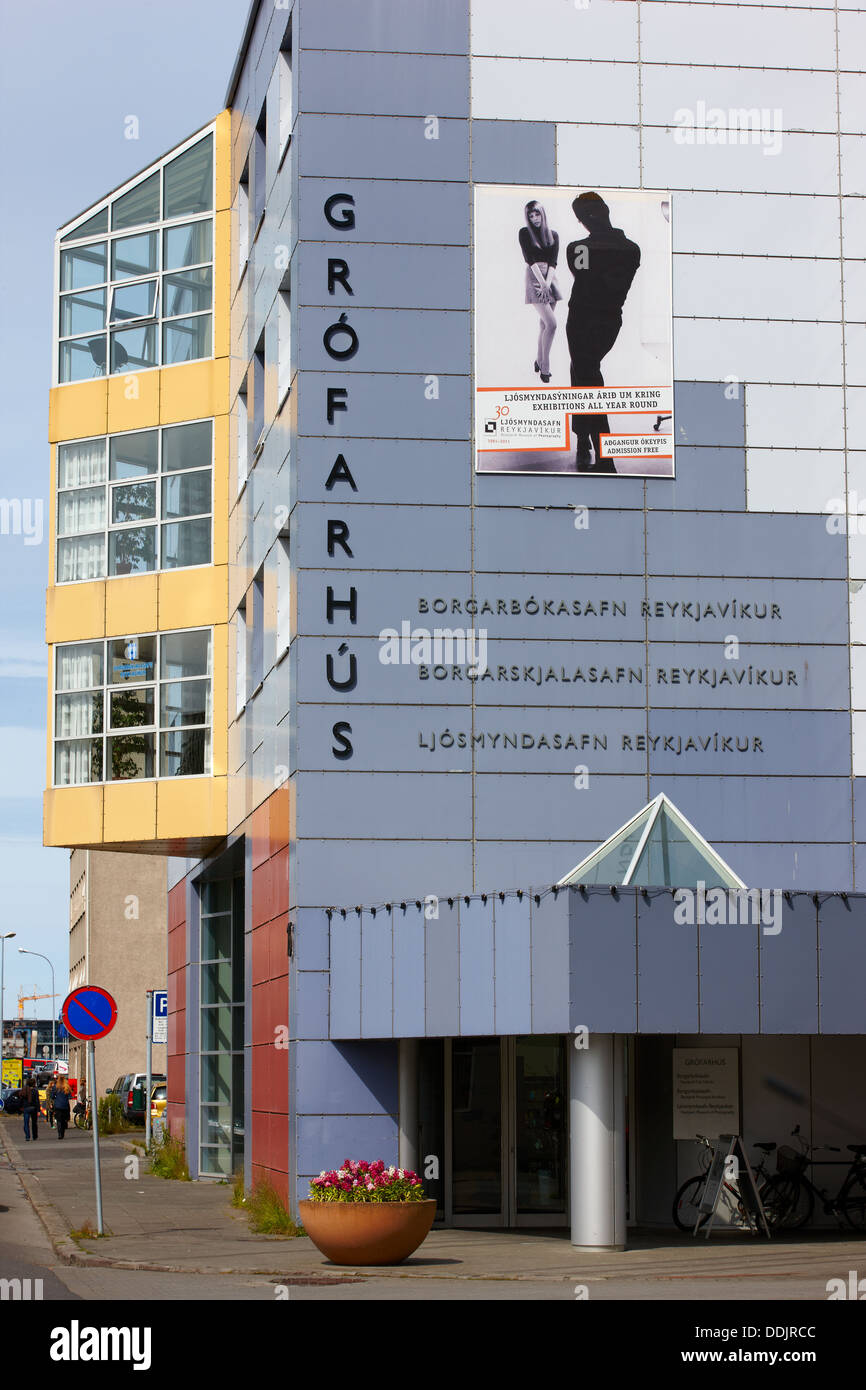 Reykjavik Grofarhus Museum of Photography, Reykjavik, Iceland Stock ...