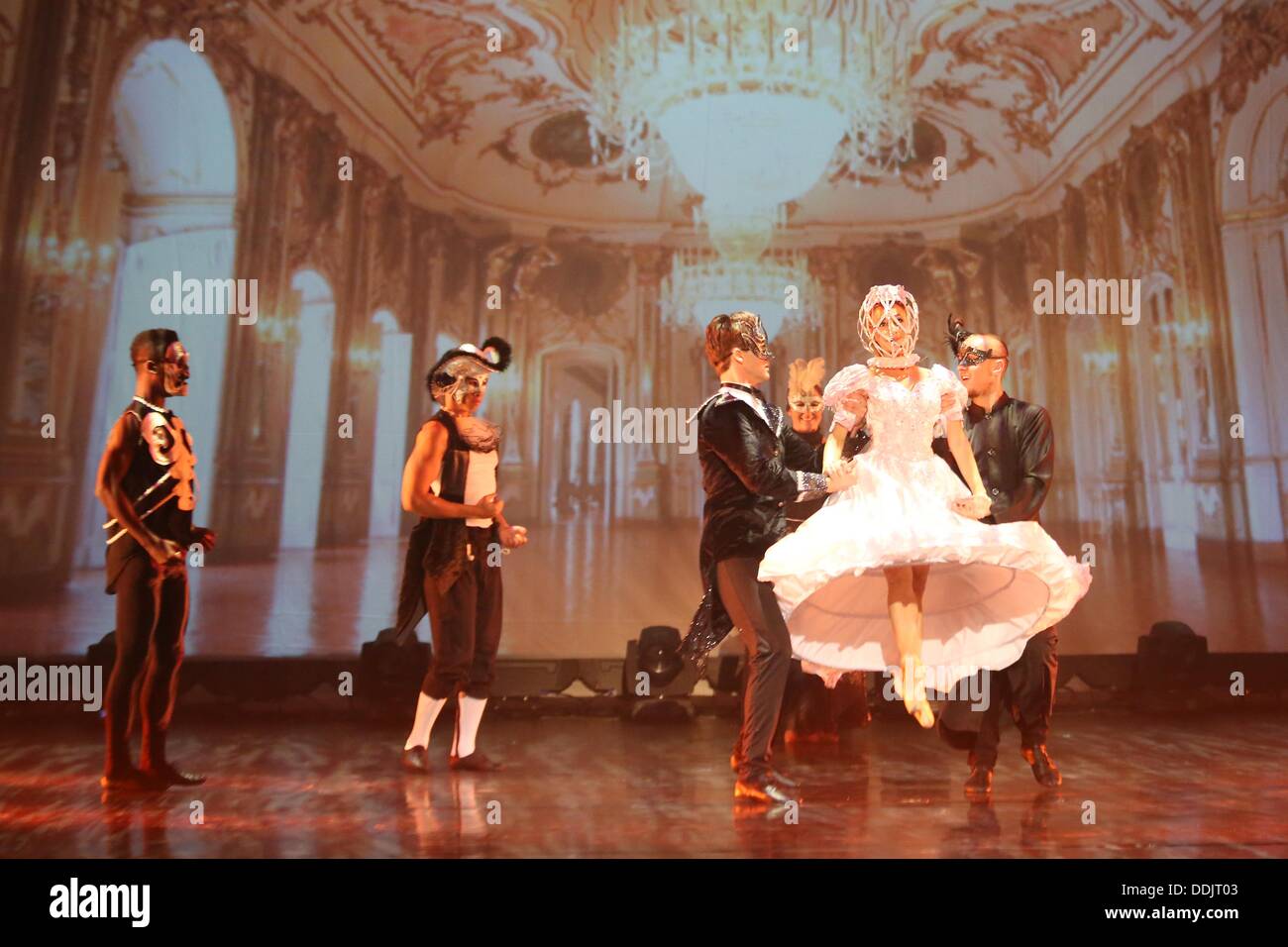 The dancers Daniela Filippone (as Juliet) acts on stage during a photo ...