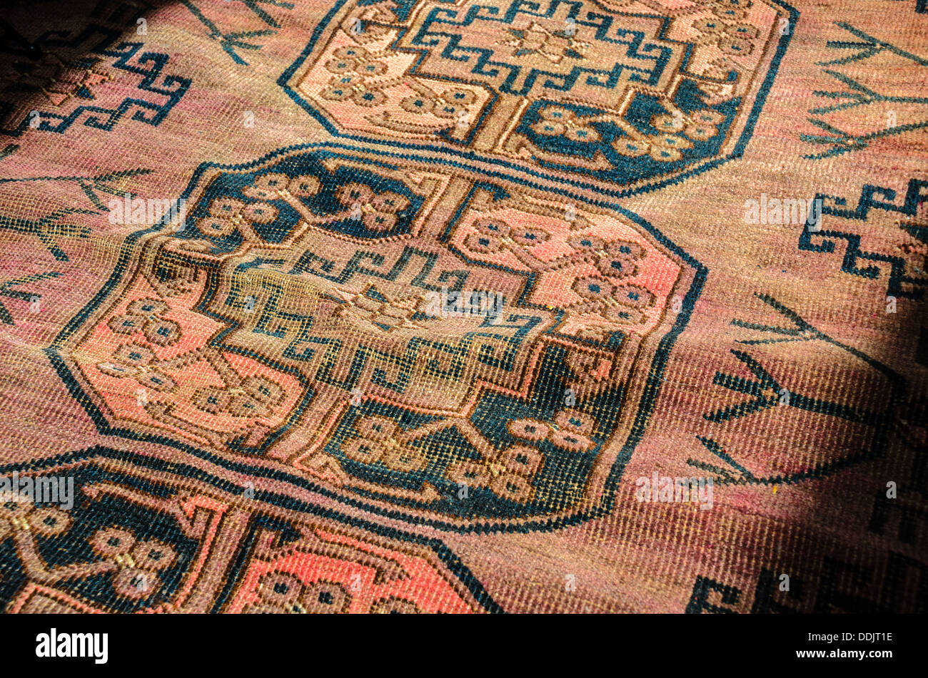 Beautiful Oriental Persian Carpet Texture Close Up Stock Photo - Alamy