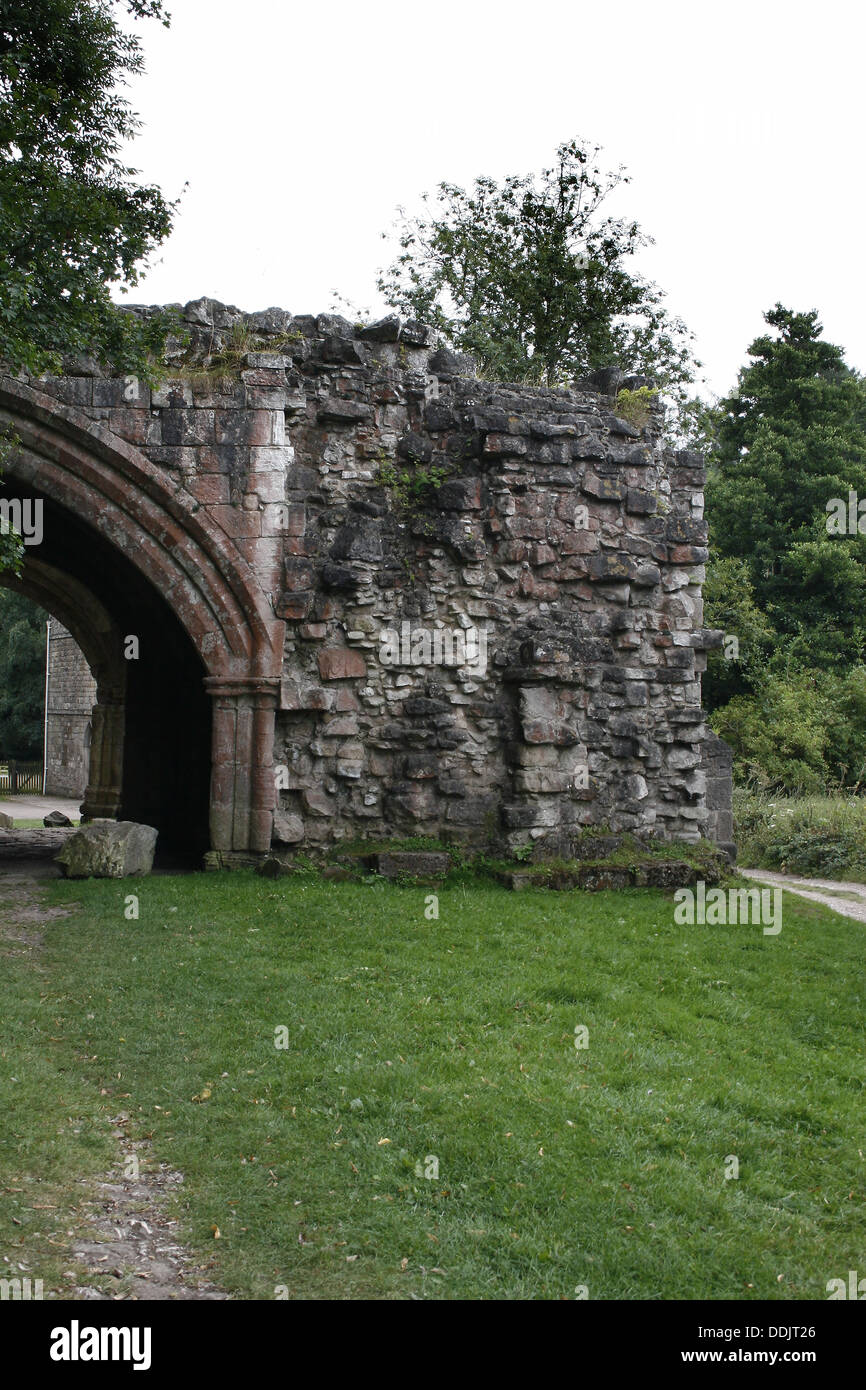 gatehouse. Roche Abbey, Maltby, Rotherham, South Yorkshire Stock Photo ...