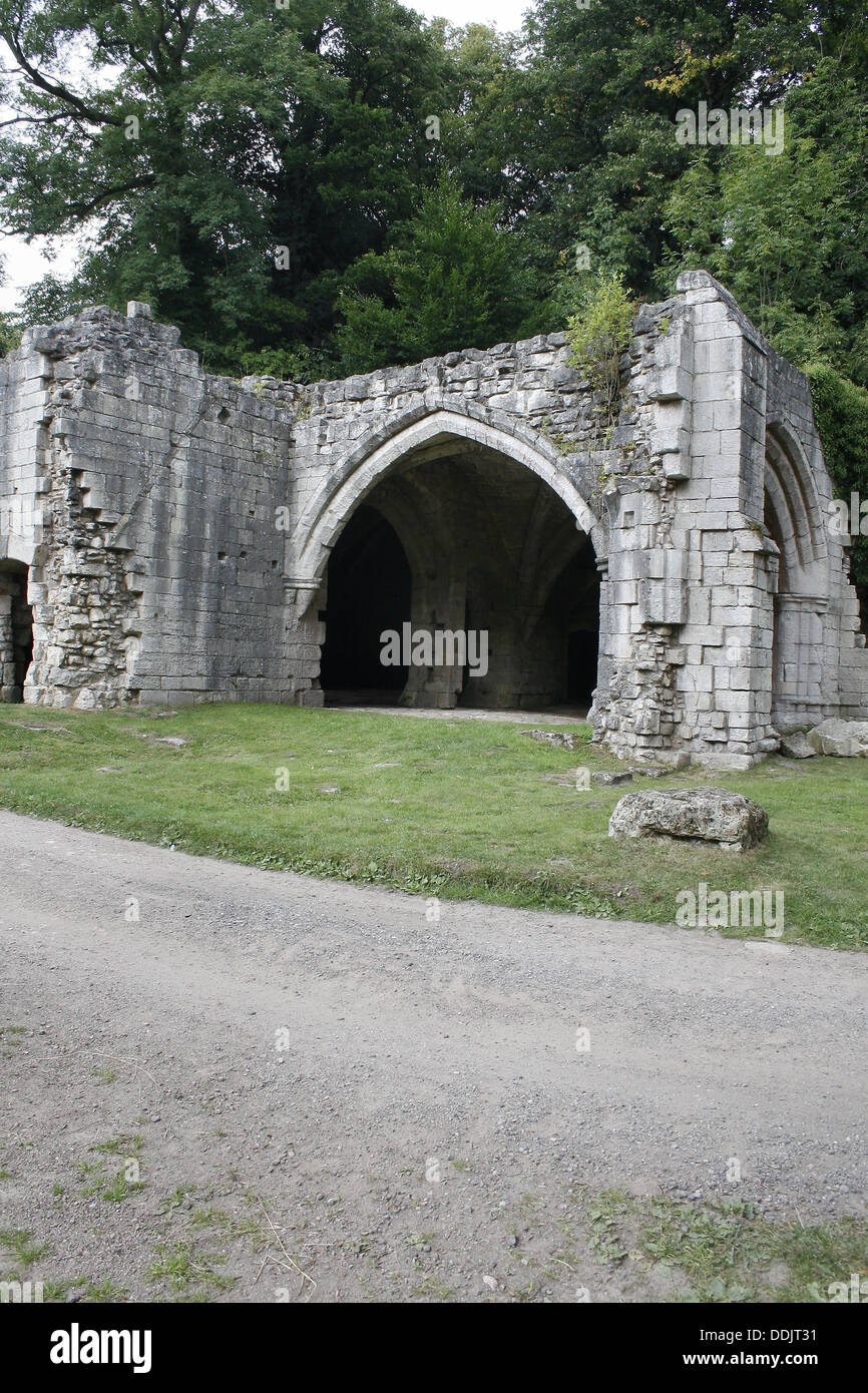 gatehouse. Roche Abbey, Maltby, Rotherham, South Yorkshire Stock Photo ...
