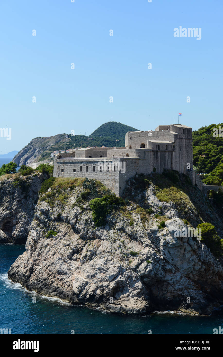 Dubrovnik Fort in Croatia Stock Photo - Alamy