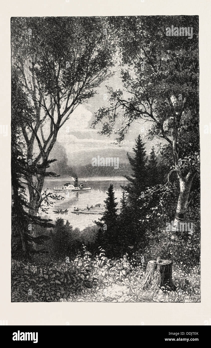 OTTAWA, THE PRINCESS VISTA, CANADA, NINETEENTH CENTURY ENGRAVING Stock ...