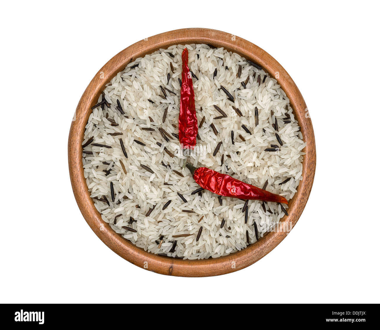 Bowl wild rice on Cut Out Stock Images & Pictures - Alamy