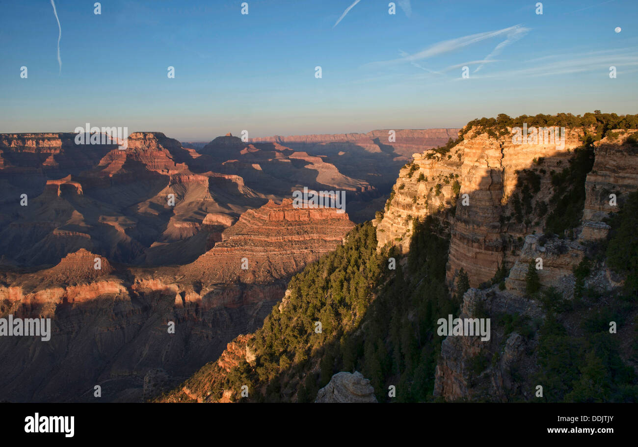 sunset at Yaki Point, Grand Canyon National Park, Arizona Stock Photo ...