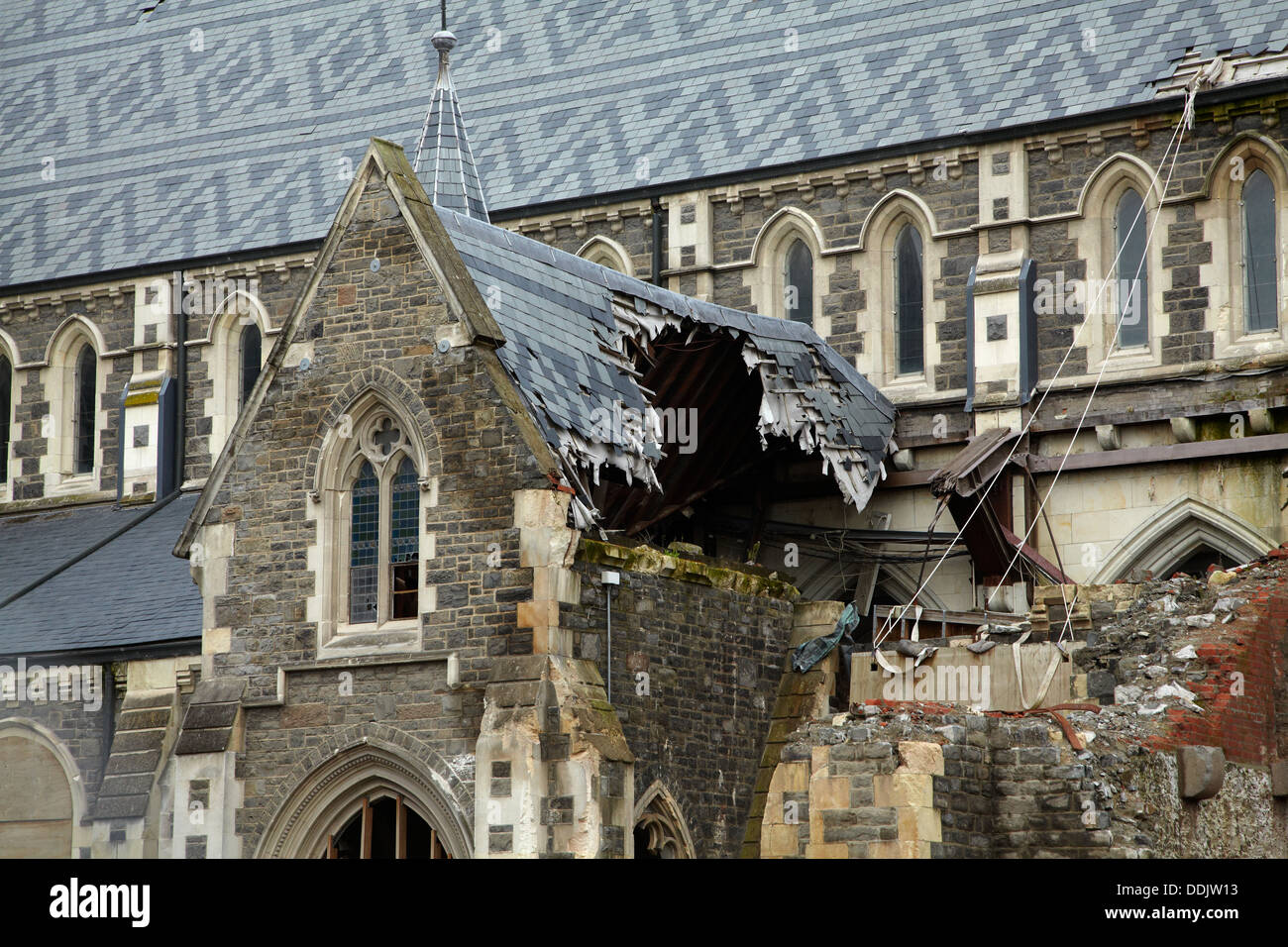 Cathedral Church of Christ, severely damaged in earthquake in February ...
