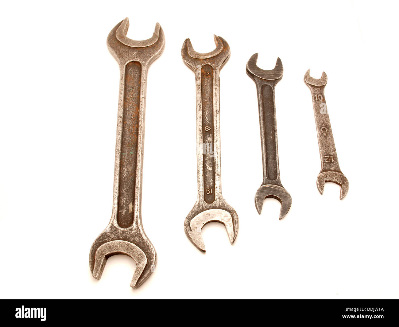 Wrenches on a white background Stock Photo - Alamy