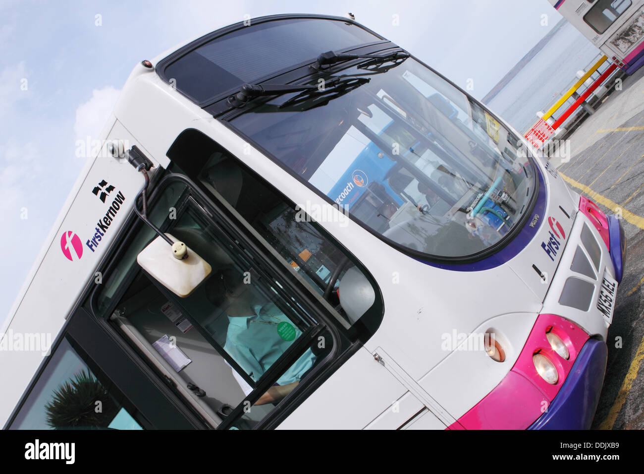 Firstkernow bus at St Ives bus station Cornwall part of the First Group ...