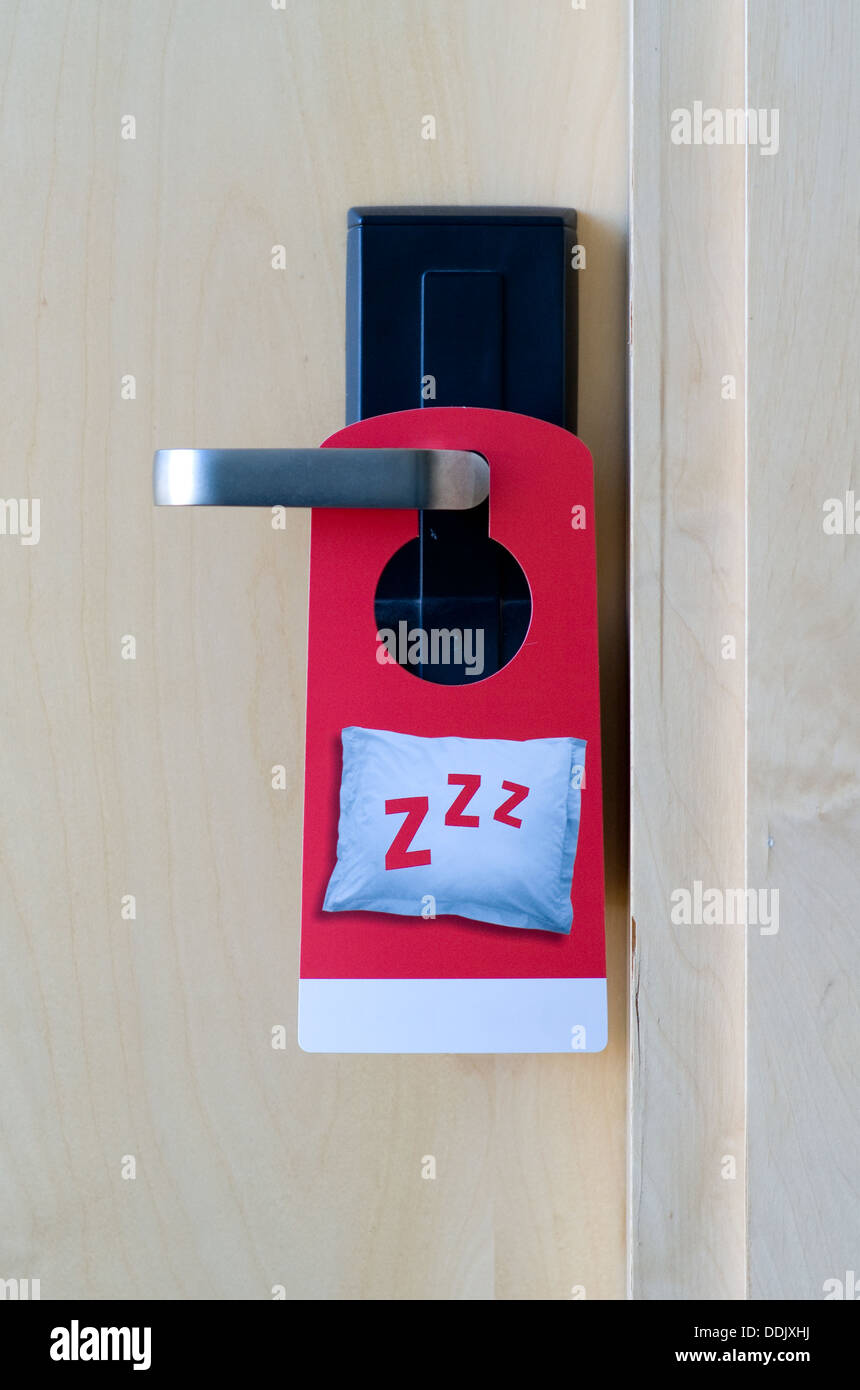Please disturb sign hanging hi-res stock photography and images - Alamy