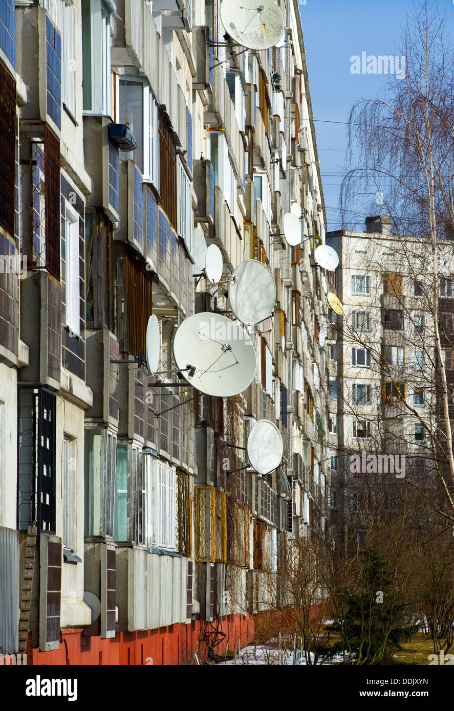 The panel house Stock Photo - Alamy