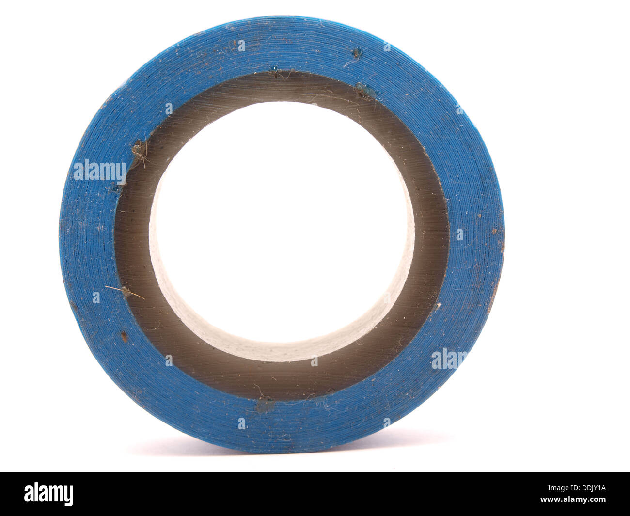 Blue electrical insulating tape on white bacground Stock Photo - Alamy